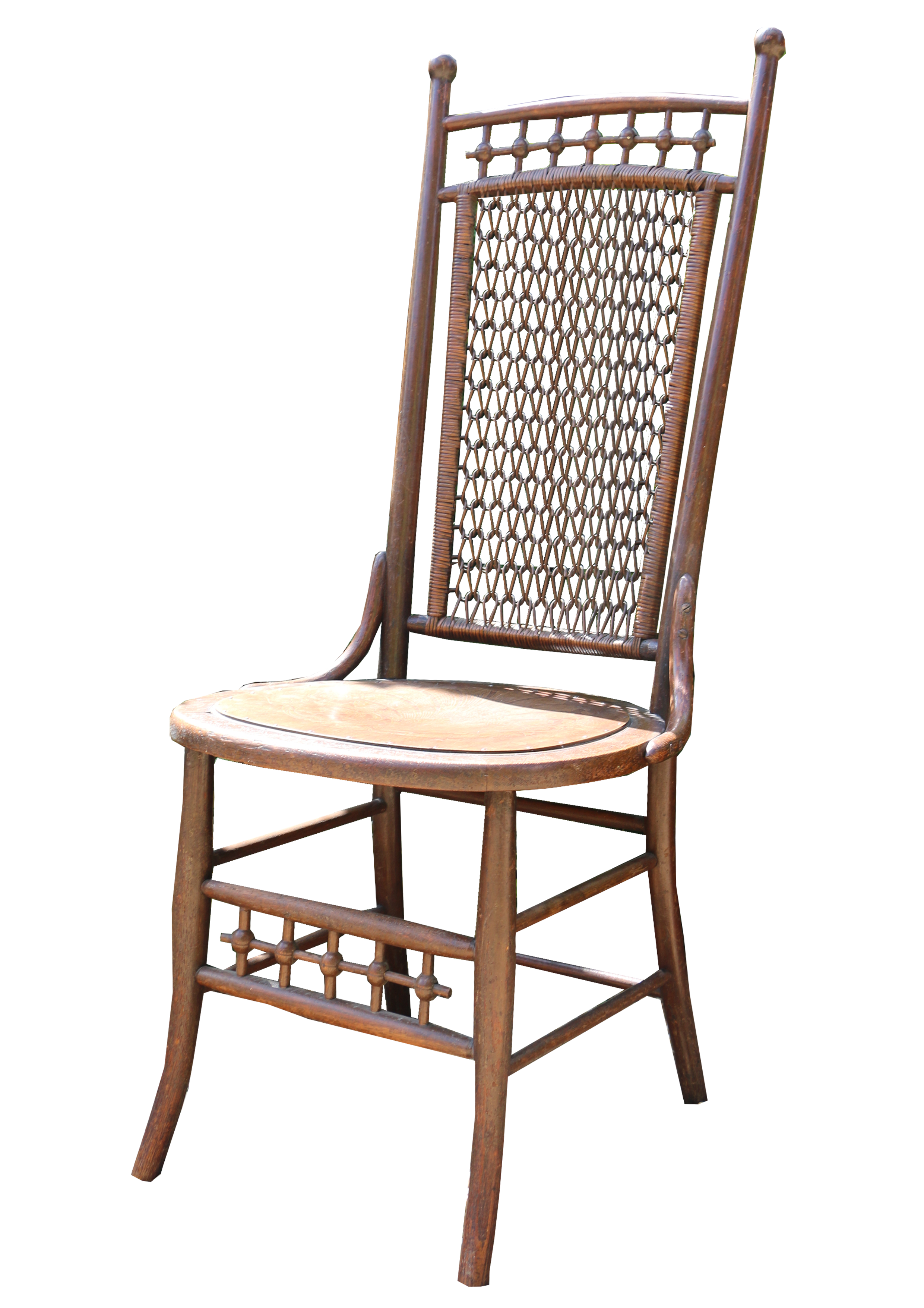 Chain-Mail Rattan Back Chair – ND On The Green
